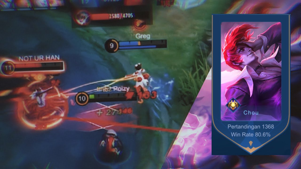 CHOU 1300 MATCH WINRATE 80% GAMEPLAY - YouTube