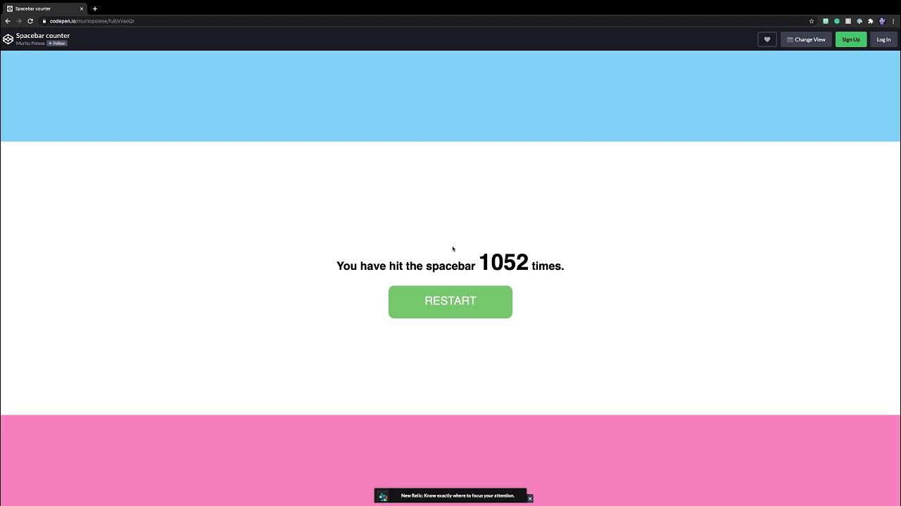 Spacebar counter 2,000 times - YouTube