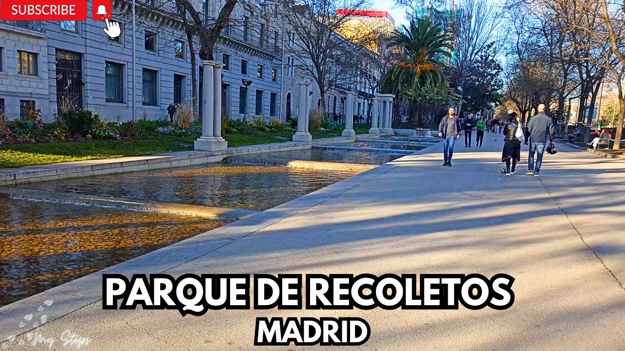 Parque de Recoletos (Recoletos Park), Madrid - YouTube