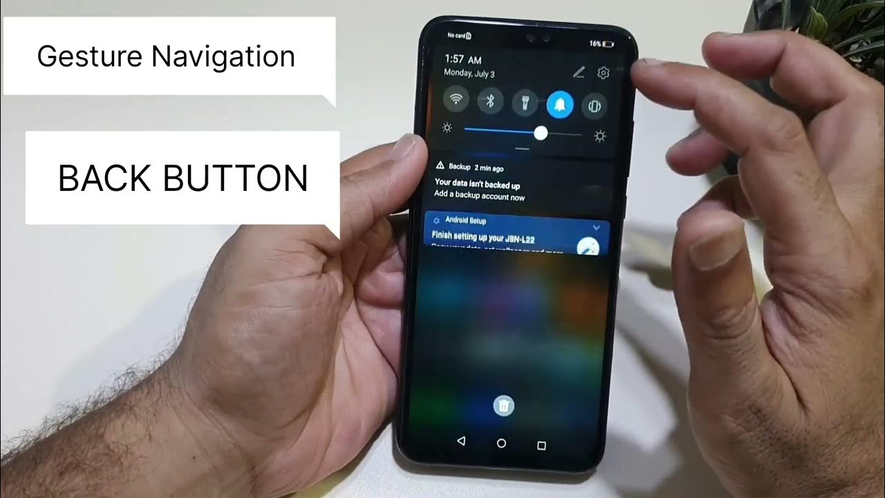 Honor 8x Gesture Navigation Back Button Setting | Return Keys Setup's - YouTube