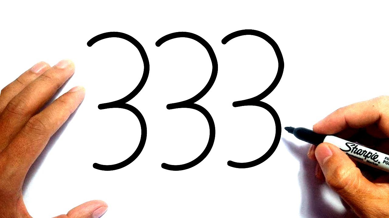 How To Draw a Butterfly From Numbers 333333 - YouTube