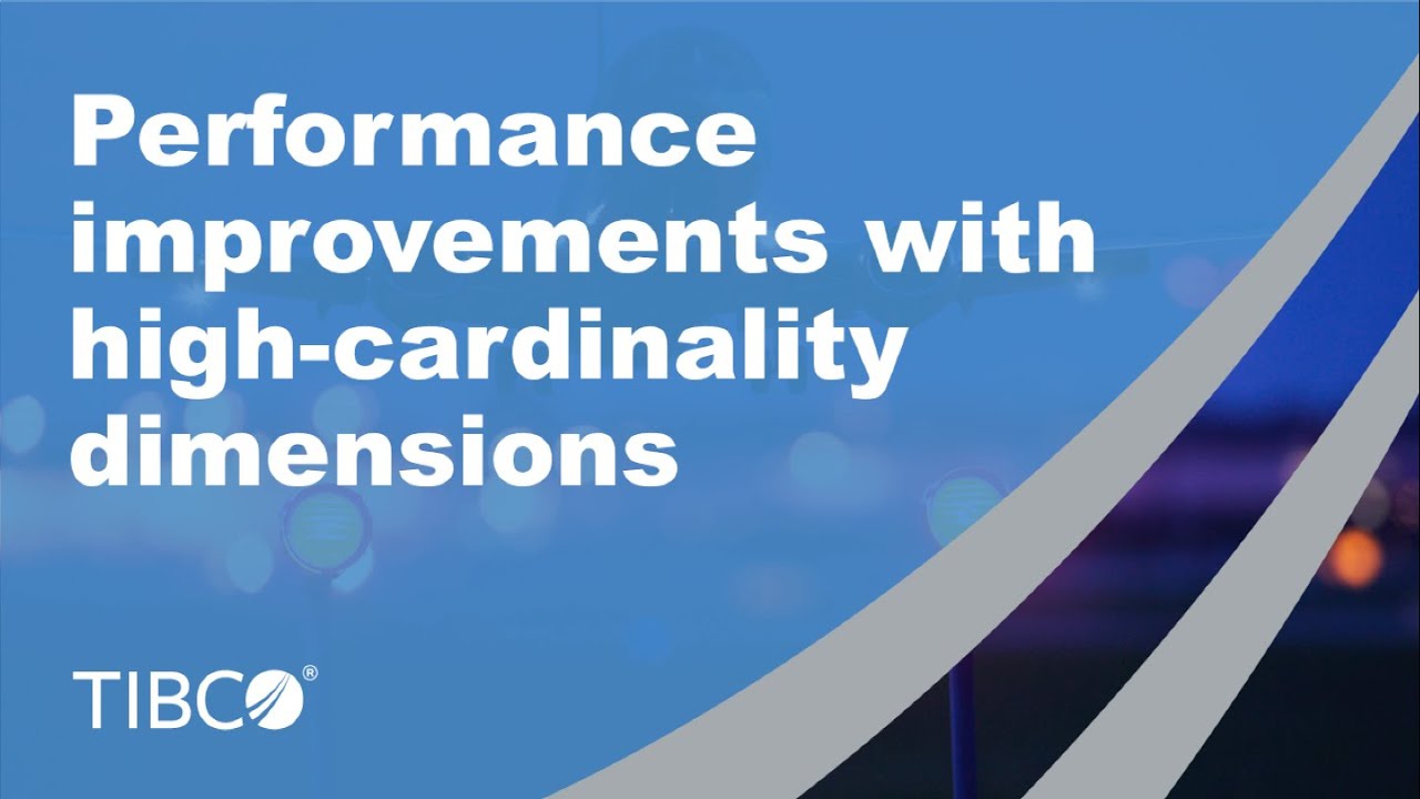 High Cardinality Dimensions - Performance Improvements - YouTube