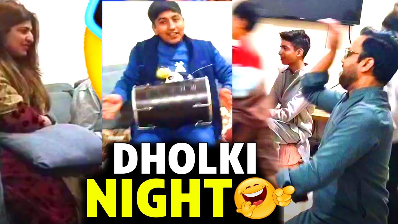 Dholaki night at Chughtai house full on funny with dance party vlog by ...