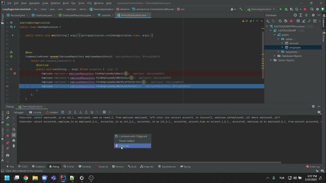 Spring Boot Lazy Ve Eager Arasındaki Farklar Youtube