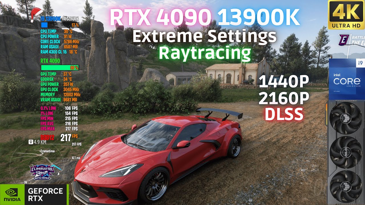 Forza Horizon 5 - Extreme Raytracing 1440p 4K DLSS | RTX 4090 | 13900K ...