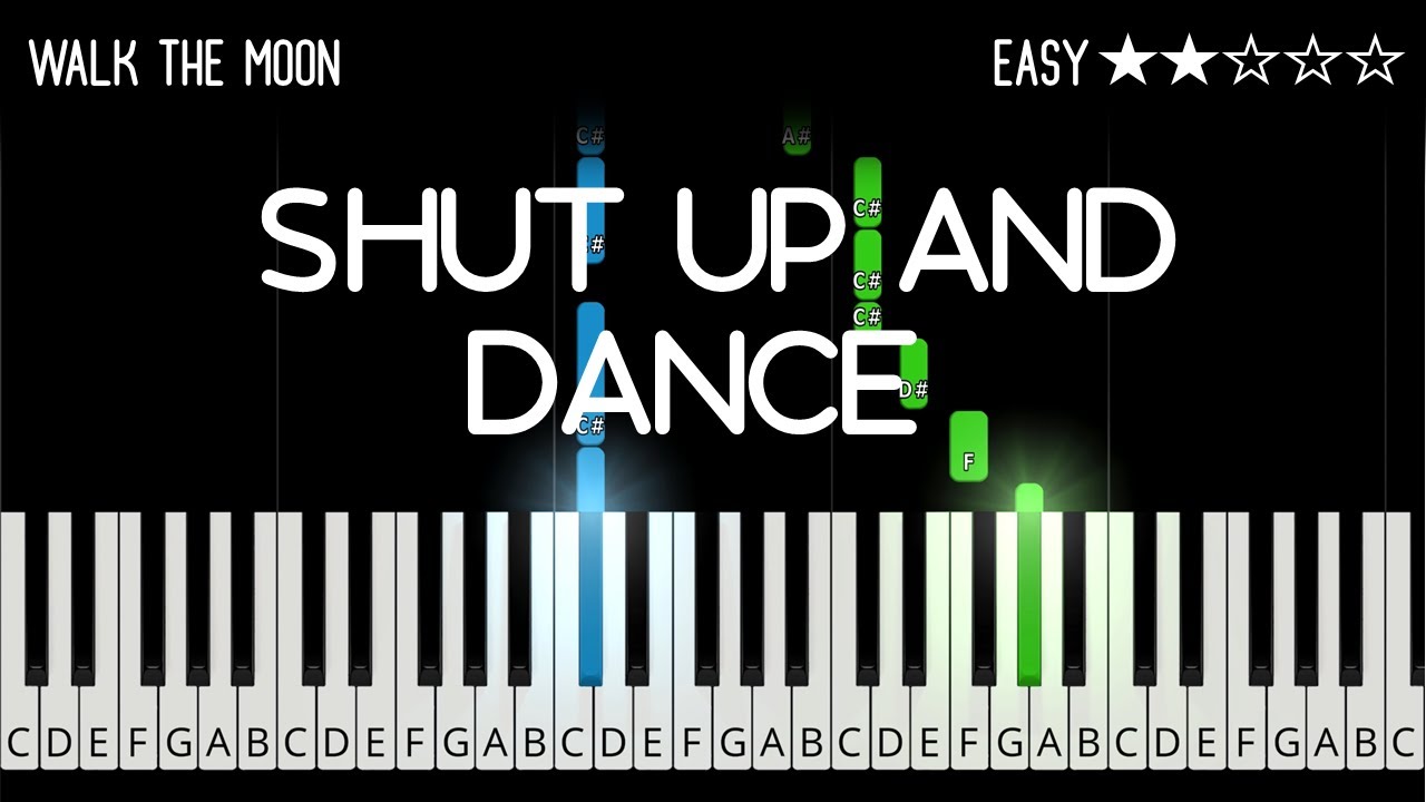 WALK THE MOON - Shut Up and Dance - EASY Piano Tutorial - YouTube
