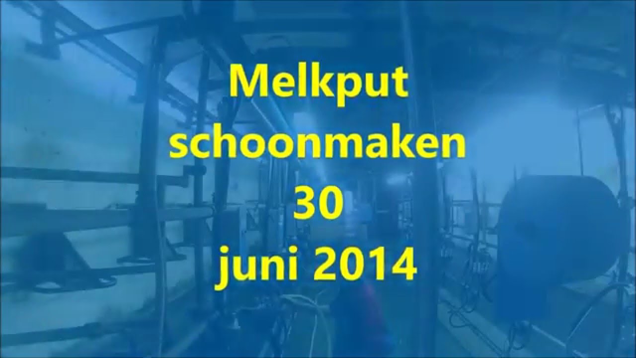 Melkput schoonmaken - YouTube