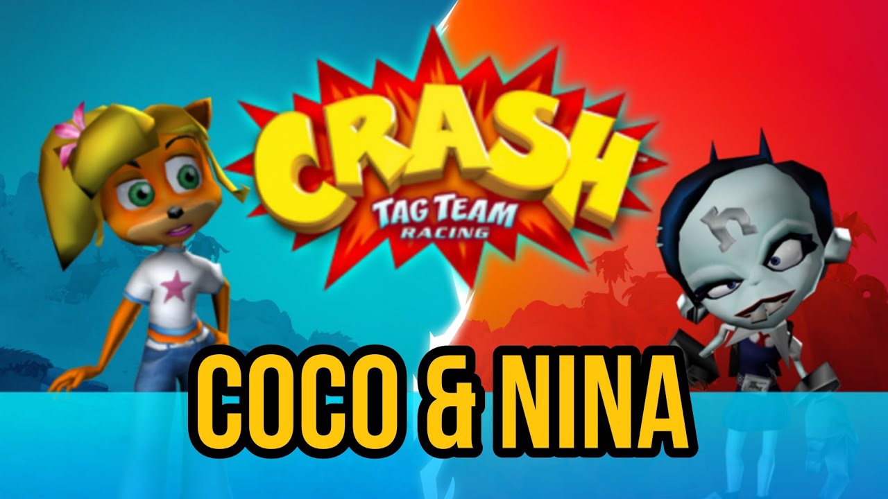 Crash tag team racing: Gameplay com Coco Bandicoot & Nina Cortex - YouTube