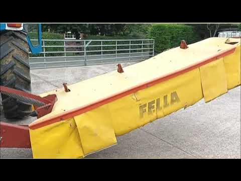 Mowing 3rd cut silage with Ford 6610 and Fella mower - YouTube