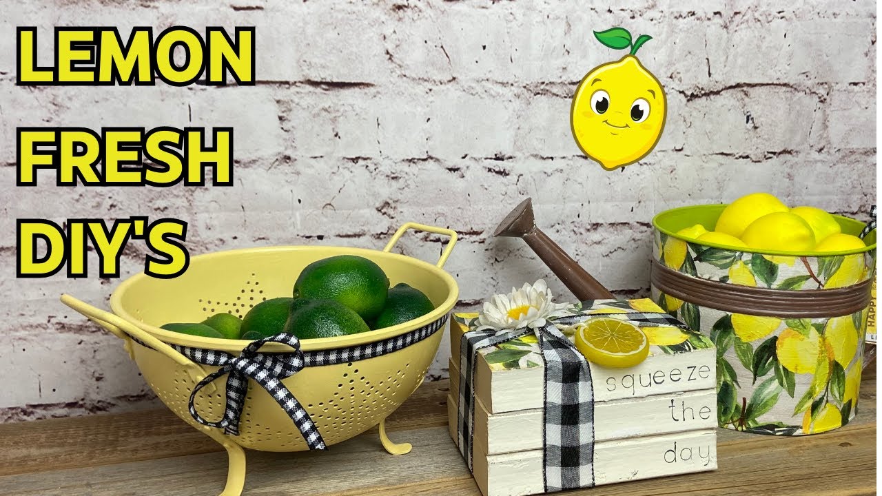 TRASH TO TREASURE SUMMER LEMONS EASY THRIFT FLIPS BOOK STACK WATERING ...