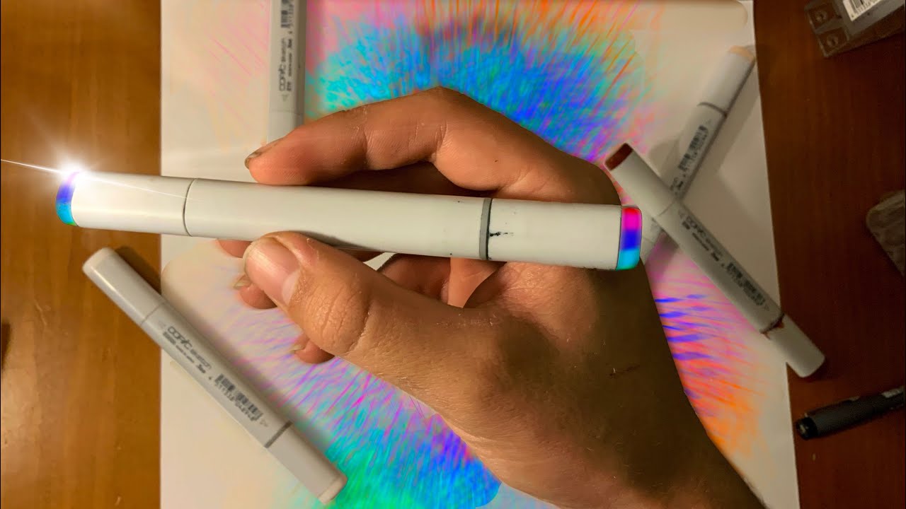 Let's try to paint with COPIC MARKERS!!!! - YouTube
