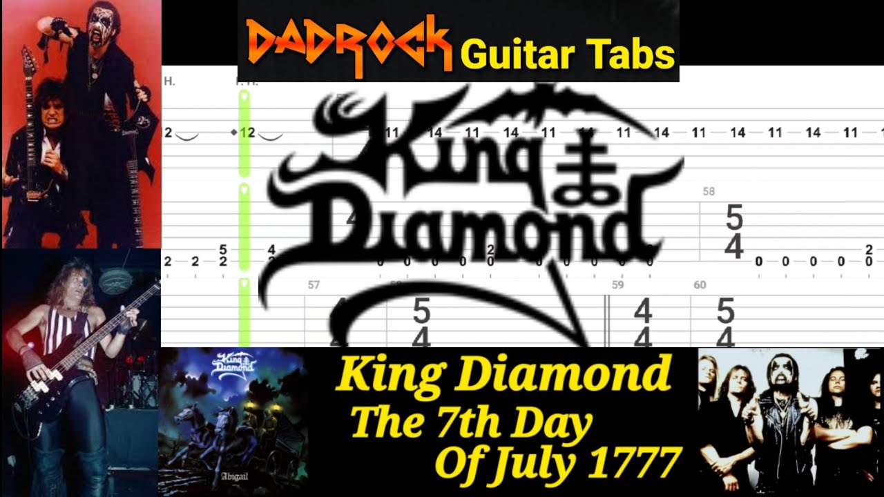 The 7th Day Of July 1777 - King Diamond - Guitar + Bass TABS Lesson ...