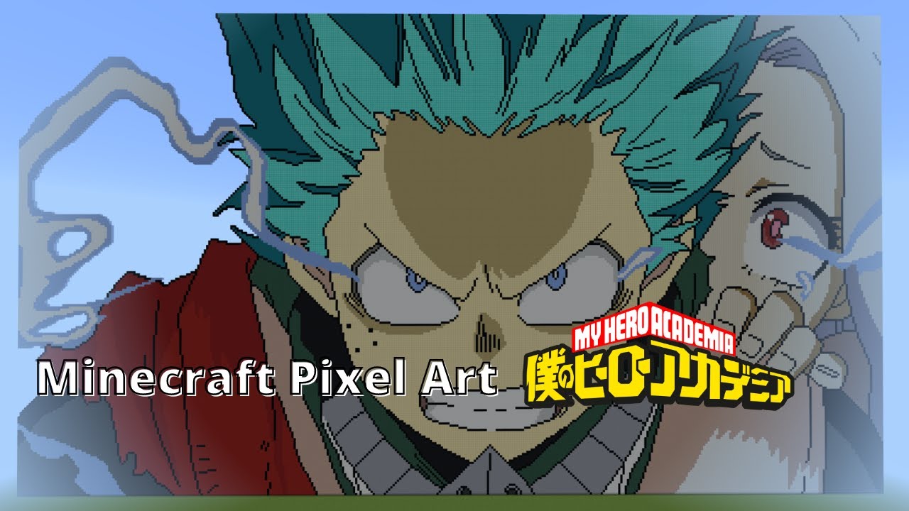 Building Infinite Deku With Eri into a Minecraft Pixel Art - YouTube