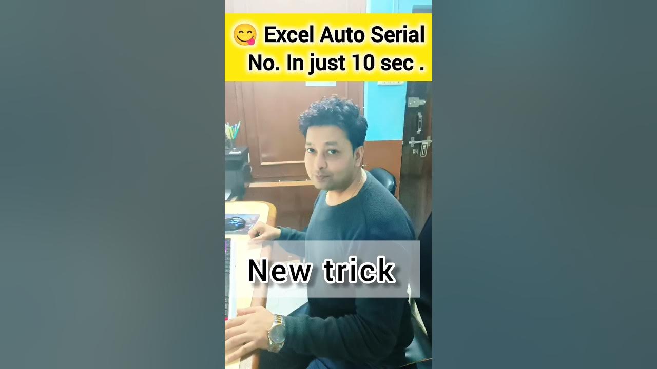 Excel Auto Serial No in just 10 sec 😋 #excel #explore #foryou #shortvideo #sorts #viral # ...