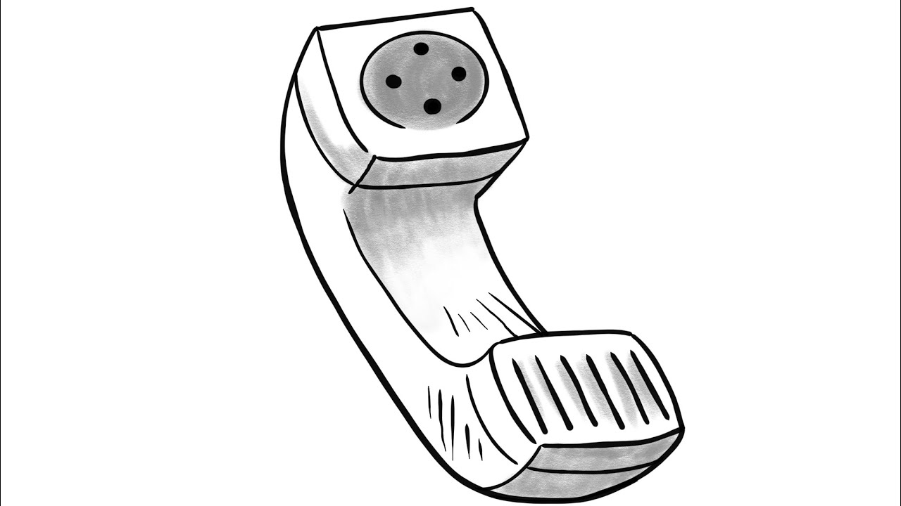 How to Draw TELEPHONE | Simple Drawing - YouTube