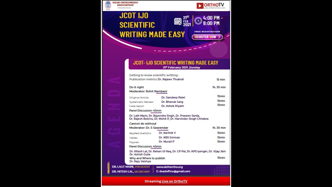 JCOT IJO SCIENTIFIC WRITING MADE EASY - YouTube