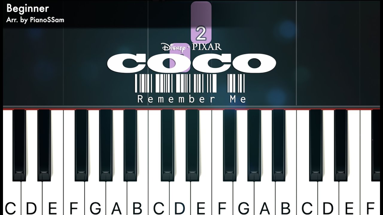 [Beginner] Remember Me - COCO | Piano Tutorial with Finger Numbers ...