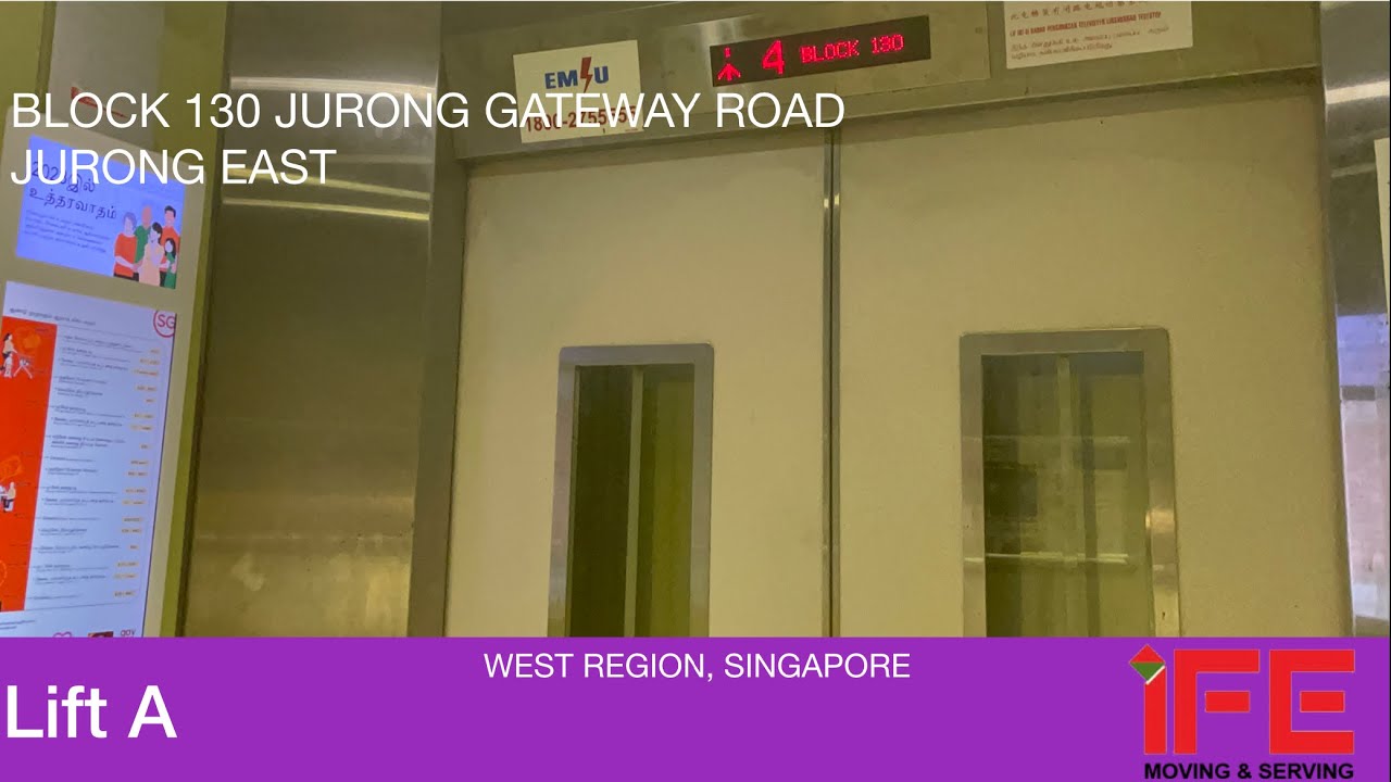 HDB Block 130 Jurong Gateway (Jurong East) || IFE Elevator - YouTube