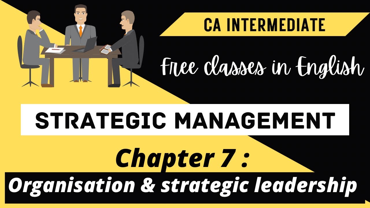Ca Inter Sm Revision Chapter 7 In English Organisation And Strategic