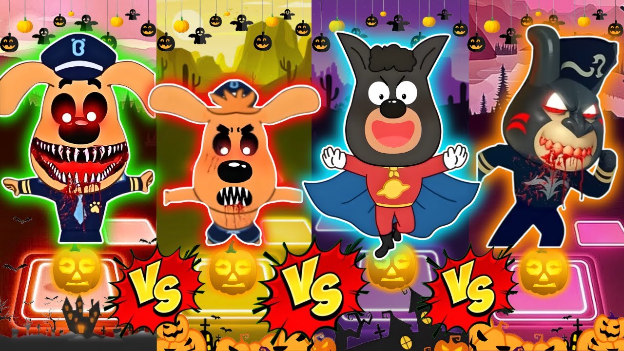 Sheriff Labrador Team 🆚 Sheriff Labrador Exe Team HALLOWEEN👻 | Tiles ...