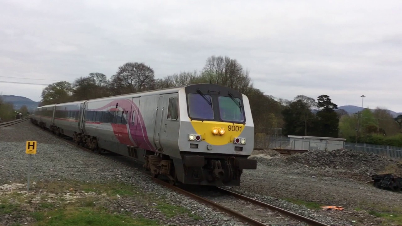 Irish Rail Enterprise Trains at Dundalk - YouTube