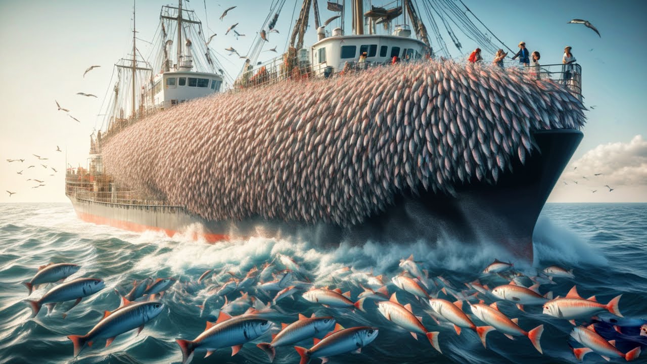 High Tech Fishing - Harvesting Tons of Fish Using Advanced Trawling ...