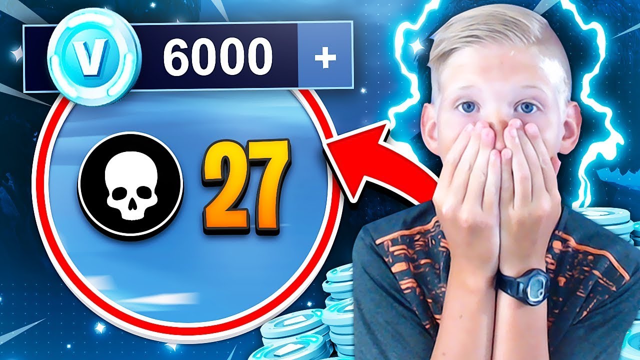 MON PETIT FRÈRE GAGNE 6000 V-BUCKS POUR LA SAISON 8 DE FORTNITE 😱 - YouTube