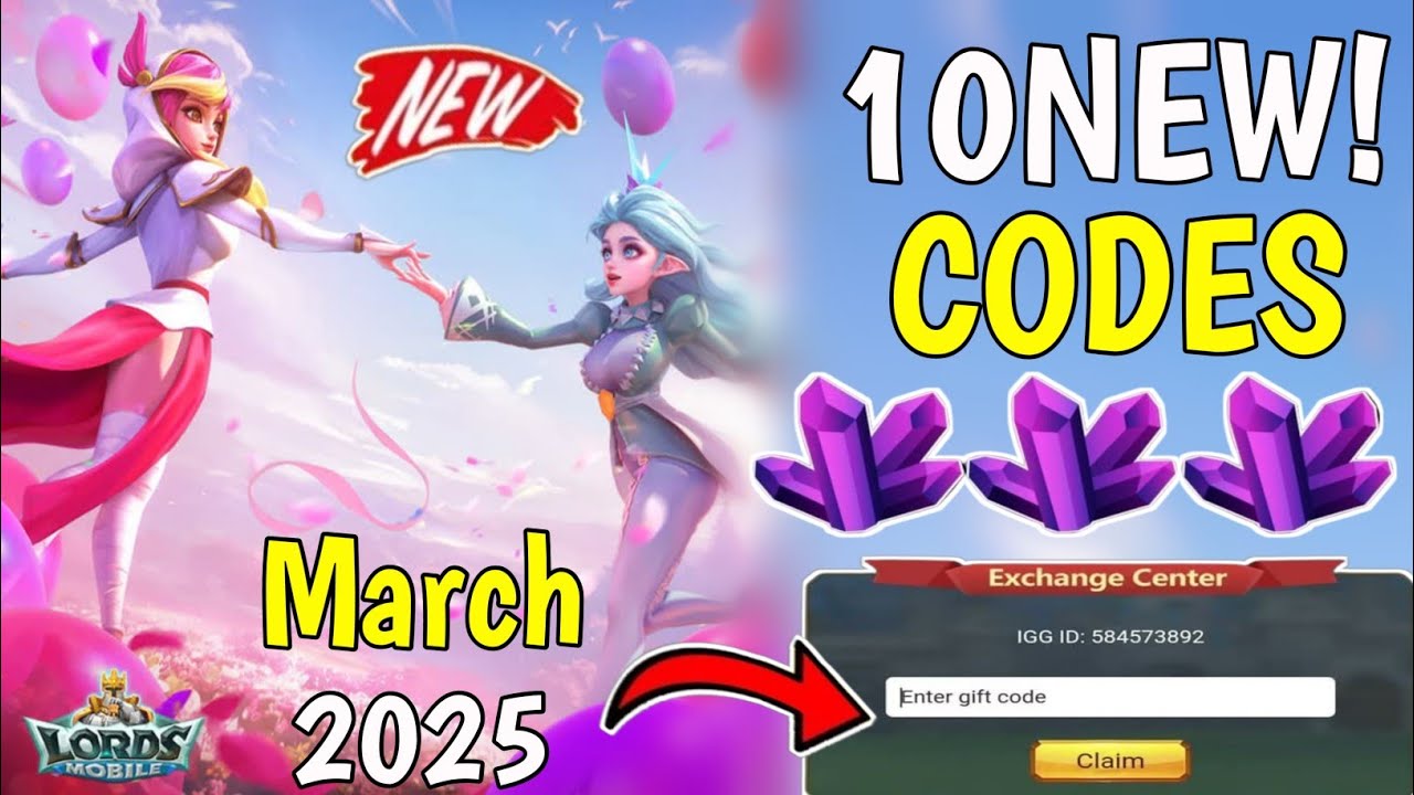 ⚠️ New 12th March ⚠️ LORD'S MOBILE REDEEM CODES 2025 - LORD'S MOBILE CODES 2025 - YouTube