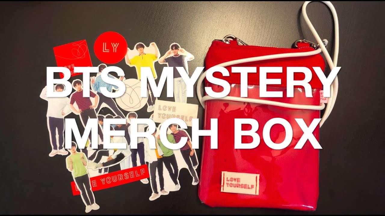 BTS MYSTERY MERCH BOX UNBOXING 🎁(LOVE YOURSELF MINI BAG???) - YouTube