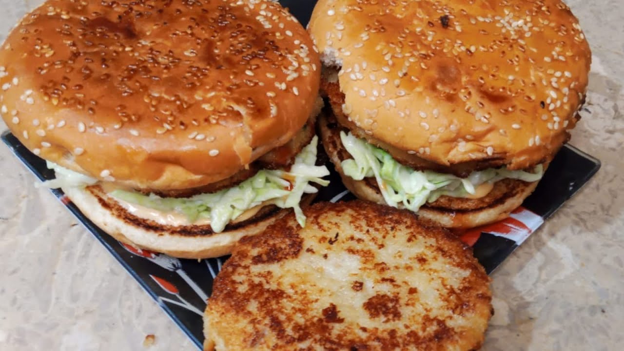 Chicken Patty Burger Recipe By Daily n Seasonal Cooking - YouTube