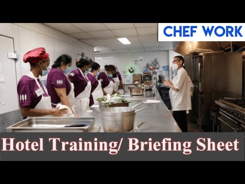 HOW TO MAKE HOTEL TRANNING SHEET| HOTEL BRIEFING SHEET KAISE BANATE ...