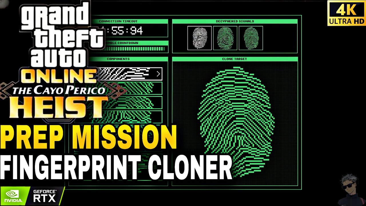 GTA 5 ONLINE : CAYO PERICO HEIST PREP FINGERPRINT CLONER ( SOLO ) - YouTube