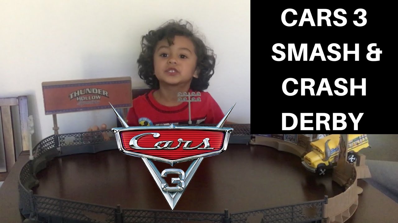 DISNEY CARS 3 **NEW** SMASH AND CRASH DERBY PLAYSET - YouTube