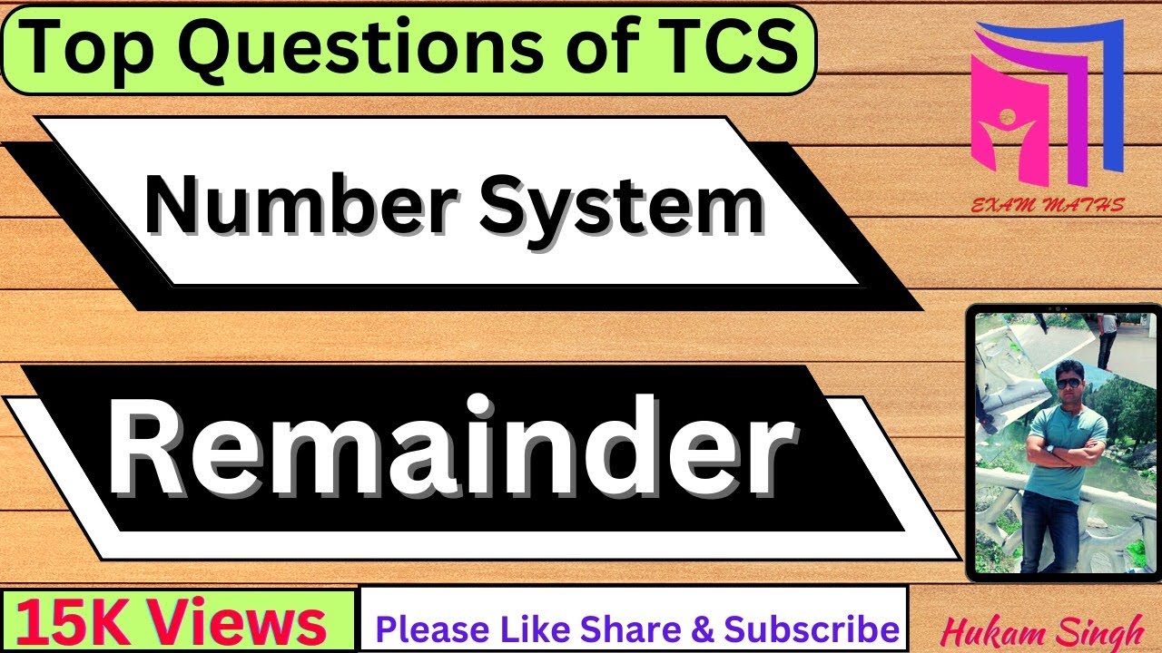 Remainder Theorem | Number System | SSC CGL | CPO | CHSL | MTS | Phase ...
