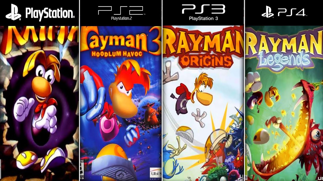 Evolution of Rayman Games (Ps1 - Ps4) - YouTube
