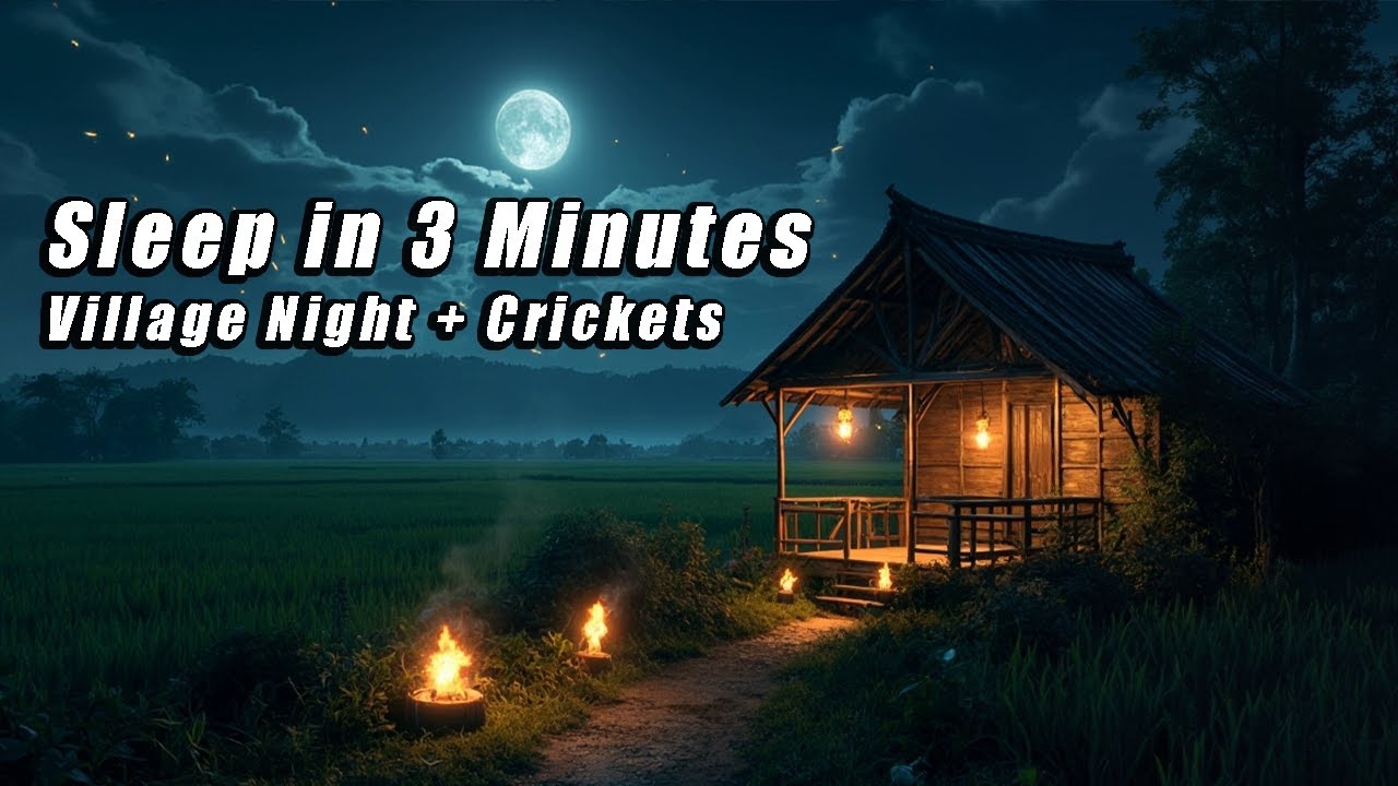 Relaxing Night Cricket Sounds for Insomnia Relief - YouTube