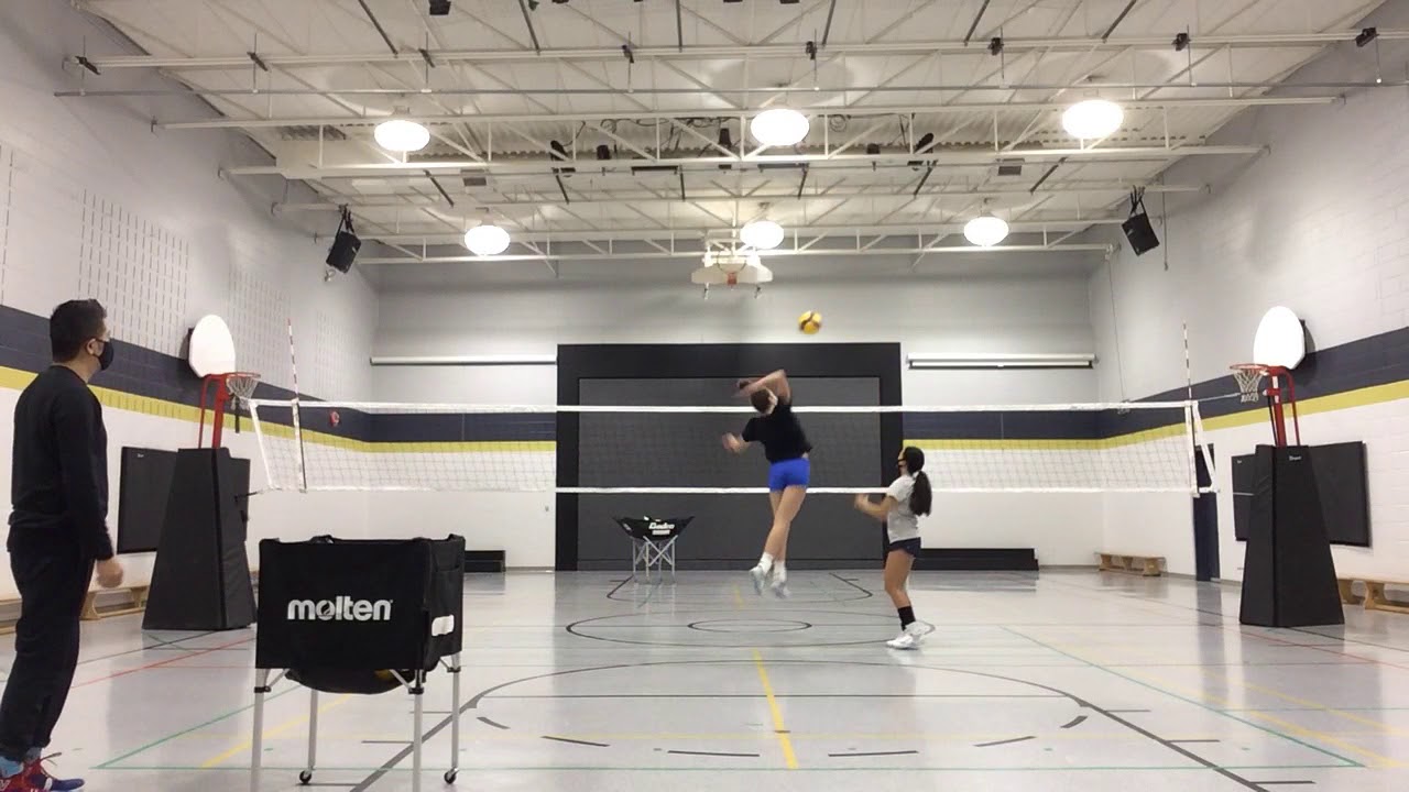 Isabella Tehrani 6'3.5 MB/OH, Class of 2023 - Middle Attacking Practice ...