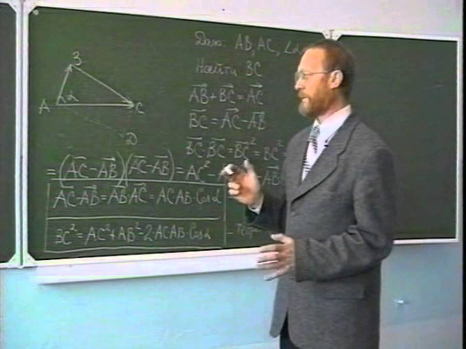 Лекция 4 Скалярное произведение векторов Youtube
