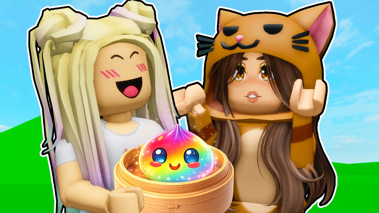 Nous avons ouvert DUMPLING SQUISHY SORPRESA sur Roblox avec Mandarina ...
