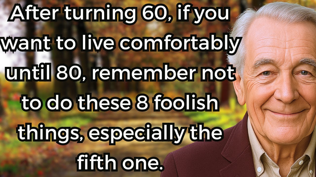 8 Things to Avoid After Turning 60 Essential Tip - YouTube