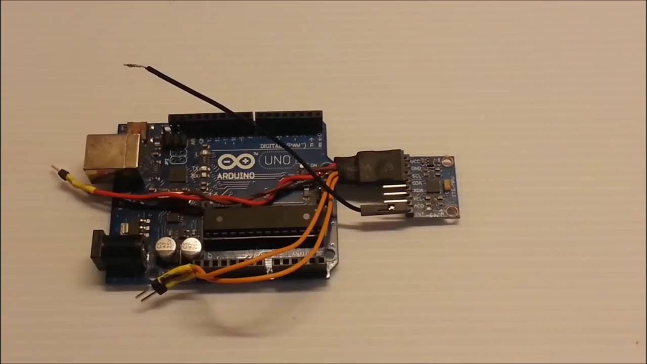 Туториал Arduino UNO MPU6050 DMP Values - YouTube