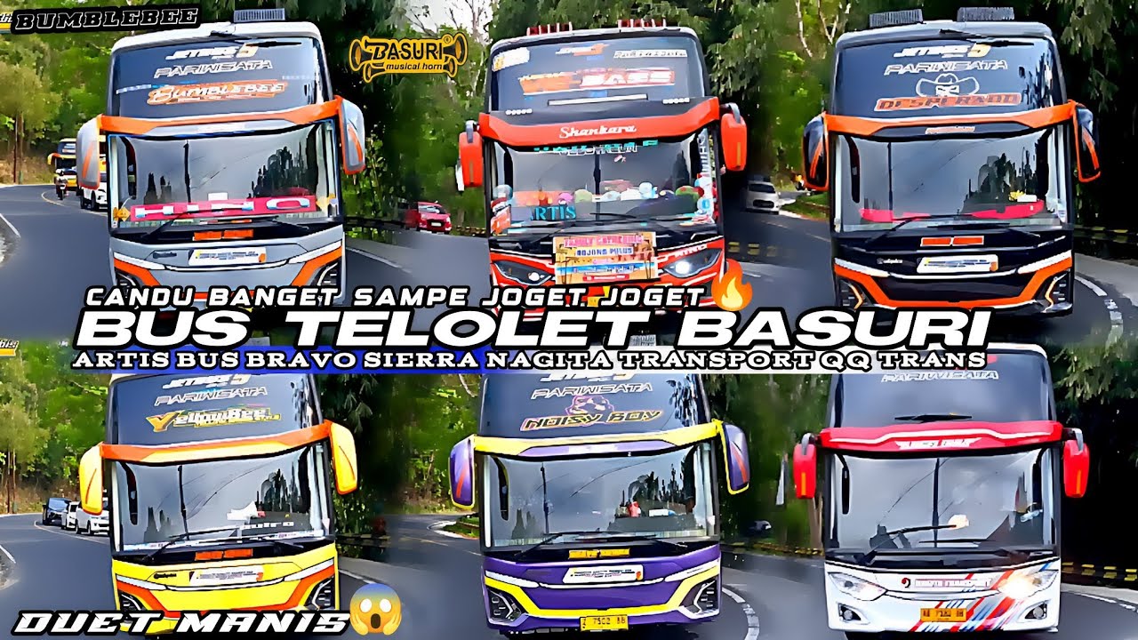BUS TELOLET BASURI || ARTIS BUS BUMBLEBEE X QQ TRANS VEGASS || DUNIA ...