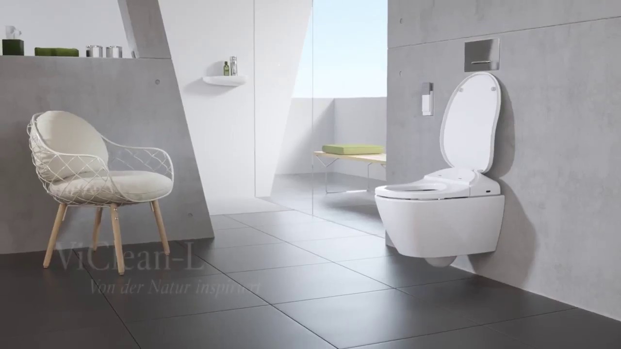 Сиденье унитаза-биде Villeroy & Boch ViClean L - YouTube