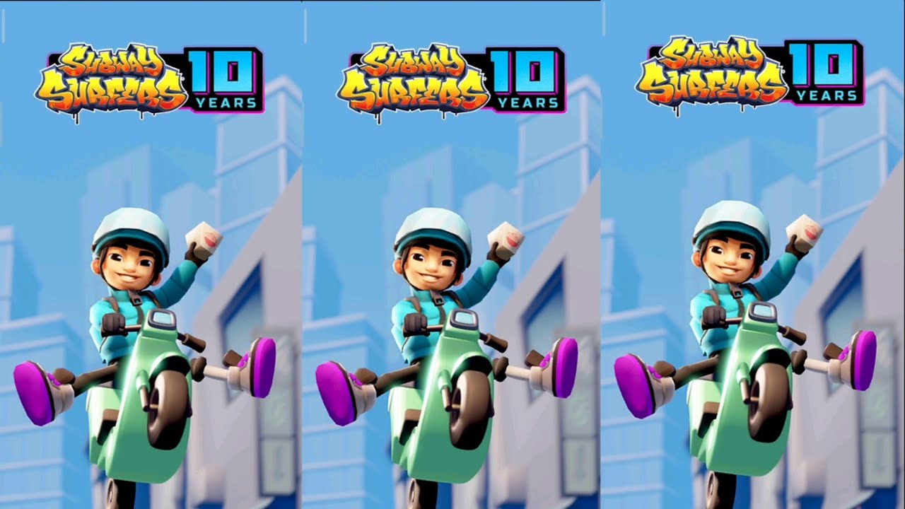 subway surfers cartoon 3D Android Gameplay || Jake, Tricky & Fresh vs ...