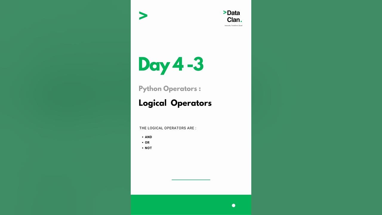 Exploring Logical Operators in Python | Data Science Simplified # ...