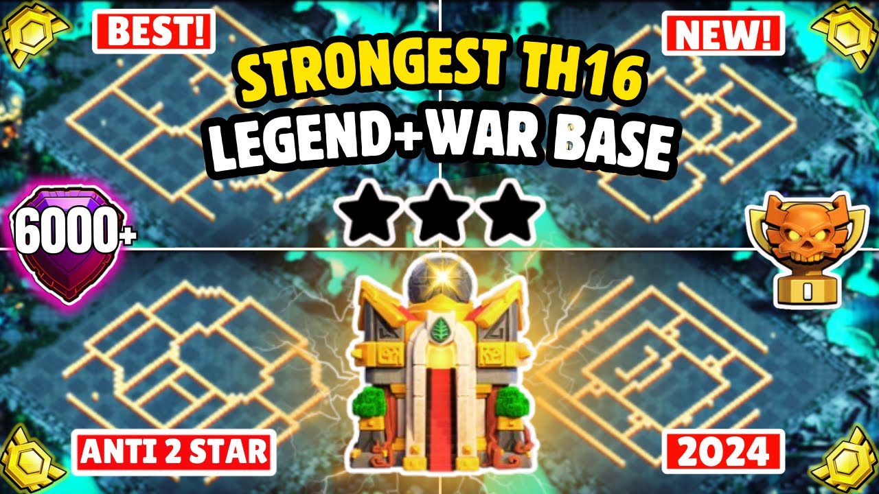 New *UPDATED* TH16 ANTI ROOT RIDER BASE 2024 |2024 Th16 War Base Link ...