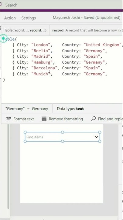 Distinct Function in PowerApps #shorts 12 - YouTube