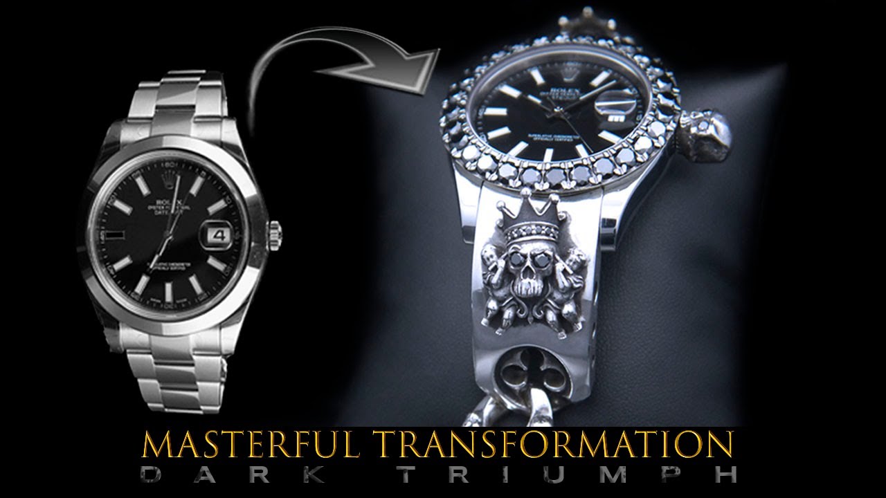 Custom Rolex Watch Transformation by Dark Triumph | Henchmen Rolex ...