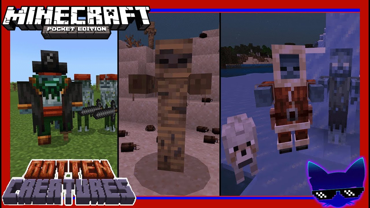 Rotten Creatures Beta2 / Minecraft PE Addon - YouTube