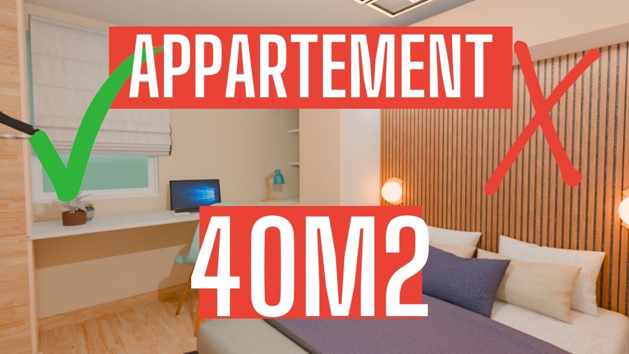 Aménagement petit appartement 40m2 - YouTube
